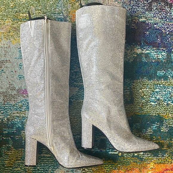 Mix No. 6 | Shoes | Mix No 6 Sparkly Knee High Vev Boots | Poshmark